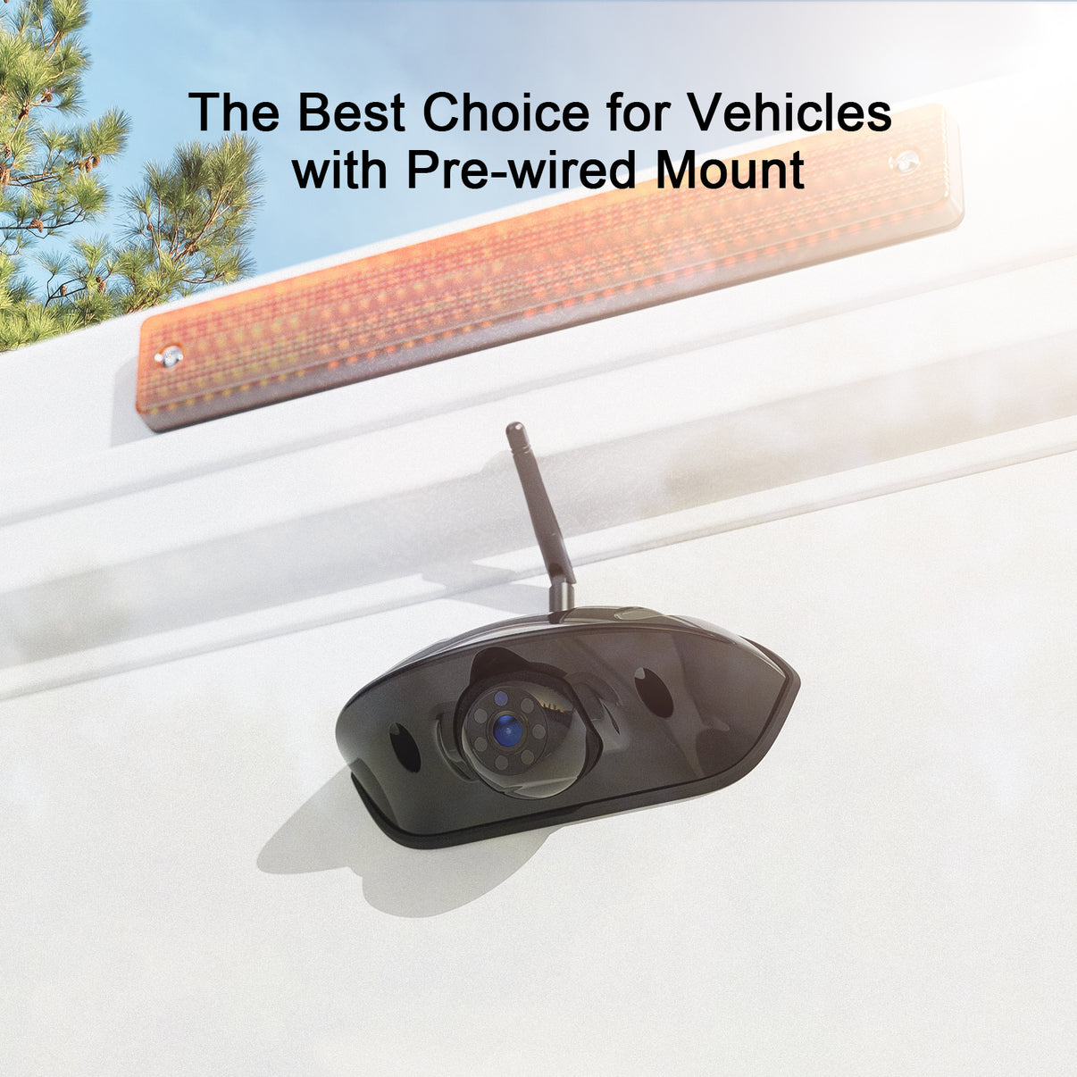 Fookoo HD 7-inch Wireless RV Backup Camera System, 1080P 7" IPS Monito